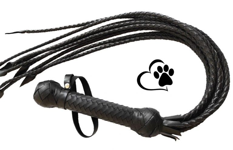 Leather Whip Cat o’Nine Tails 75cm – Painful Touch