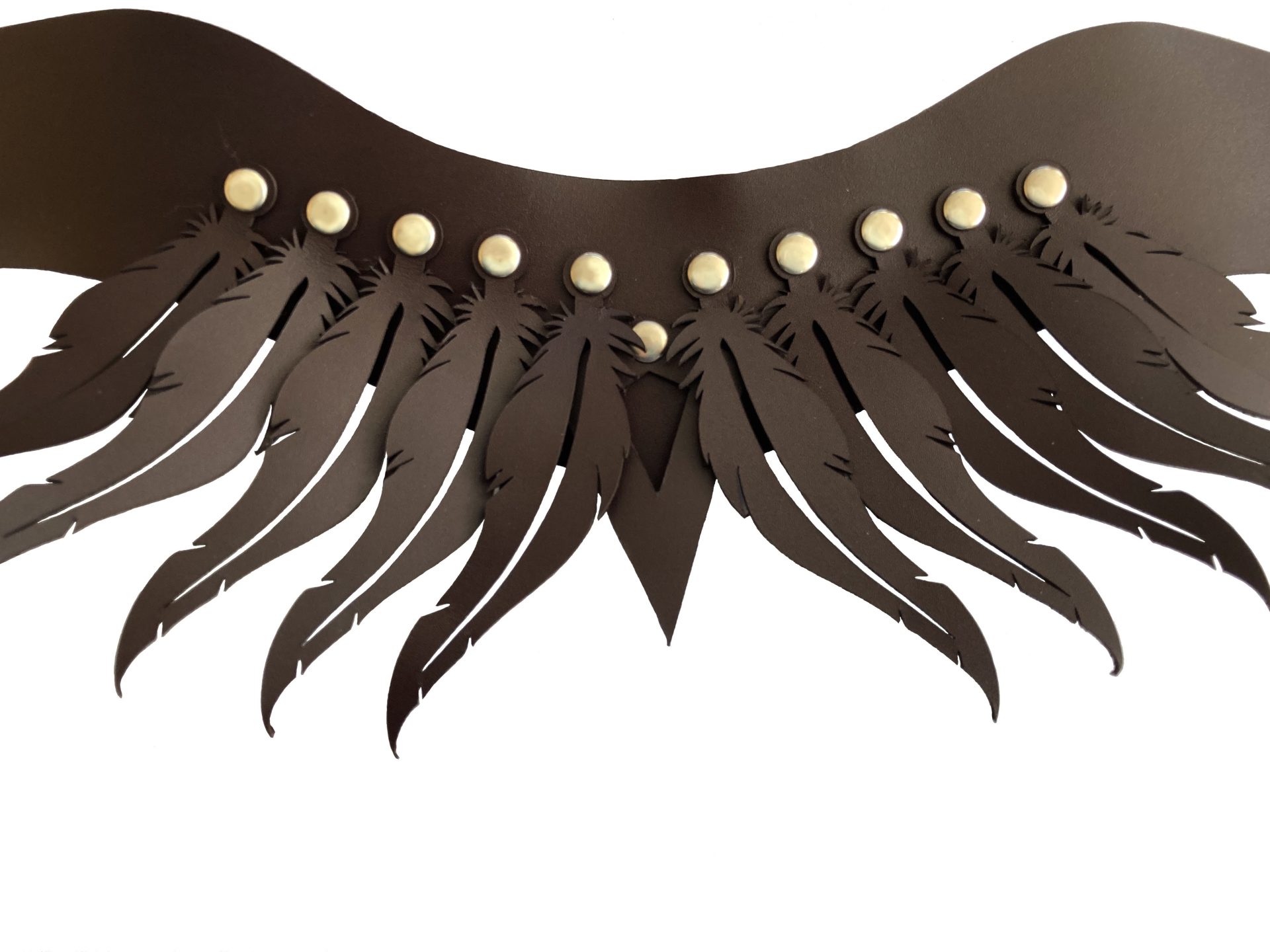 Leather Posture Collar ‘Raven’ – Painful Touch